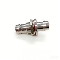 China BNC Female To Female Bulkhead Adapter With Nut Fixed Waterproof Ring  BNC-KKY for sale