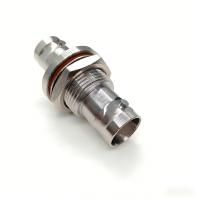 China BNC Female To Female Bulkhead Adapter With Nut Fixed Waterproof Ring  BNC-KKY for sale