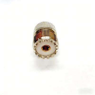 China Female Crimp Type RF Connector UHF/PL259 with Nickel-plated Brass and PTFE Insulator for LMR240 Cable for sale
