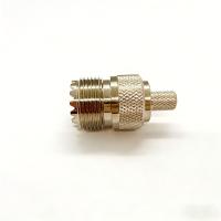 China Female Crimp Type RF Connector UHF/PL259 with Nickel-plated Brass and PTFE Insulator for LMR240 Cable for sale