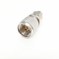 China Industrial Grade Mini UHF SL12 Straight Male Solder Type RF Connector with Nickel-plated Brass and PTFE Insulator for sale