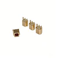 China Gold Plated Brass MCX Connector Surface Mount Female RF Coaxial Connector DC-6GHz for sale