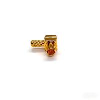China 75Ω Right Angle MCX Male Connector Gold-Plated RF Coaxial Plug for RG179/U Cable for sale
