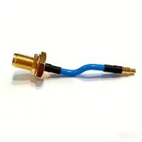 China Gold-Plated SMA Female to SMPM Female RF Jumper Cable with DC-18G Frequency Range for sale