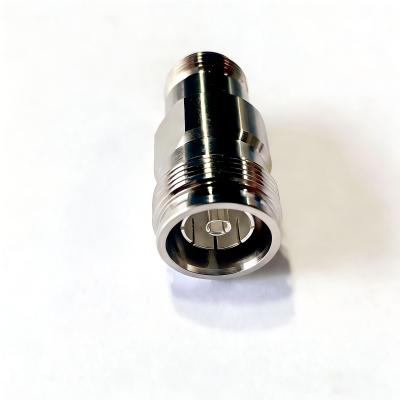 China 4.3-10 Female to N Female RF Adapter 50 ohm Gold-plated Brass for DC-6GHz 5G Communication Equipment for sale
