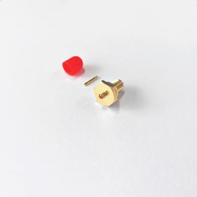 China SMA-KYB2 RF Coaxial Connector 50Ω Female Straight with Gold-plated Brass for DC-18GHz Applications for sale
