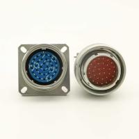 China Stainless Steel Aviation Plug Connector 32Pin Plug And Jack Connector with 1500V Withstand Voltage and -55℃~+200℃ Working Temperature for sale
