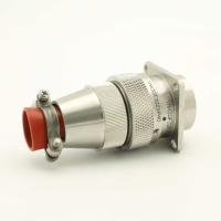 China Stainless Steel Aviation Plug Connector 32Pin Plug And Jack Connector with 1500V Withstand Voltage and -55℃~+200℃ Working Temperature for sale