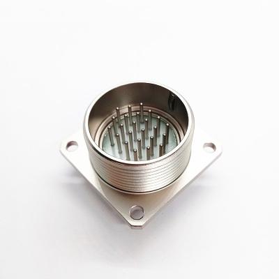 China 2PM27-24 24-Pin Hermetic Connector with Glass-to-Metal Sintered Seal for Extreme Environments and IP68 Airtight Rating for sale