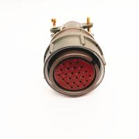 China 24-Pin Threaded Locking Vibration Resistant Female Socket Circular Connector 2PM27K24QB2 for sale