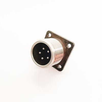 China Industrial P20J5A 5-Pin Aviation Plug Connector with 1500V Withstand Voltage and Aluminum Alloy Housing for sale