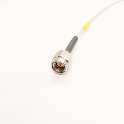 China RF Cable Assembly SMA Male to Male with DC-18G Frequency Range Gold Plated Brass and Low VSWR ≤1.25 for sale