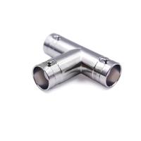 China BNC T Adapter BNC-KKK Triple Female 50 Ohm Gold-Plated Brass DC-4GHz RF Connector for CCTV & Security Systems for sale