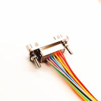 China MIL-DTL-83513 Series Micro-D Connector J29A-15TJP with 15 Pins Threaded Locking and Precision Twisted Wire Elastic Pins for sale