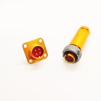 China Russian Standard Aviation Socket PC Series 4 Pins Circular Connector with Aluminum Alloy Body and Bakelite Insulator for sale