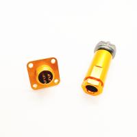 China Russian Standard Aviation Socket PC Series 4 Pins Circular Connector with Aluminum Alloy Body and Bakelite Insulator for sale