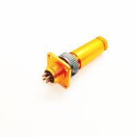 China Russian Standard Aviation Socket PC Series 4 Pins Circular Connector with Aluminum Alloy Body and Bakelite Insulator for sale