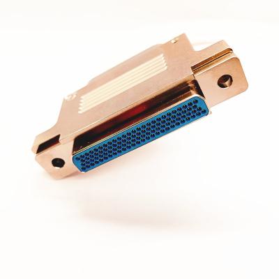 China J30J Connector 1.27mm 100 Pins Micro D Crimp Type Connector with A3 Cable Clamp for sale