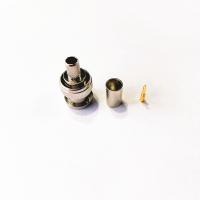 China BNC Connector DC-4GHz Gold-plated brass BNC Male Crimp Connector with PTFE Insulator for 50-4/LMR240 Coaxial Cable for sale