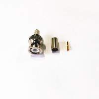 China BNC Connector DC-4GHz Gold-plated brass BNC Male Crimp Connector with PTFE Insulator for 50-4/LMR240 Coaxial Cable for sale