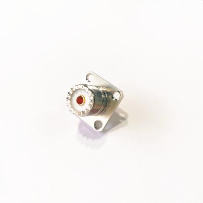 China UHF Female Connector Nickel-plated Brass with PTFE Insulator for DC-300MHz Frequency Range for sale
