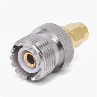 China 50 Ω Gold-Plated Brass PL259 to SMA RF Adapter with Low VSWR for Stable Signal Transmission for sale