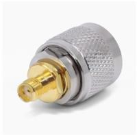 China UHF Male to SMA Female RF Adapter with 50Ω Impedance Matching, Gold-Plated Brass Contacts, and Low VSWR ≤1.25 for Walkie-Talkie and RF Applications for sale