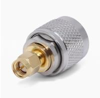 China Gold-Plated Brass RF Adapter with 50Ω Impedance Matching and Low VSWR ≤1.25 for UHF to SMA Conversion for sale