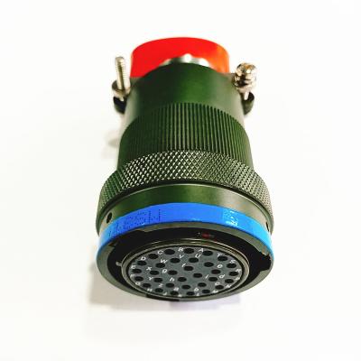 China MS Series MS3116F18-32S Female Jack 32 Pins Circular Connector with 1500V Withstand Voltage and Aluminum Alloy Body for sale