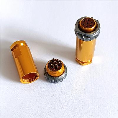 China Russian Standard PC Connector Electrical 7 Pins Jack And Plug  Circular Connector for sale