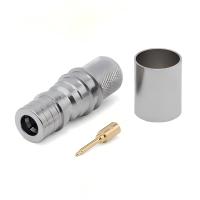 China QMA Male Straight Connector Crimping Type  For 50-7/LMR400 Coaxial Cable for sale