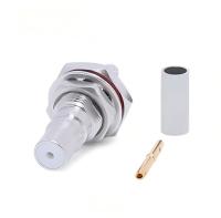 China RF Connector QMA Female Bulkhead Connector For Rg316/Rg174 Cable for sale