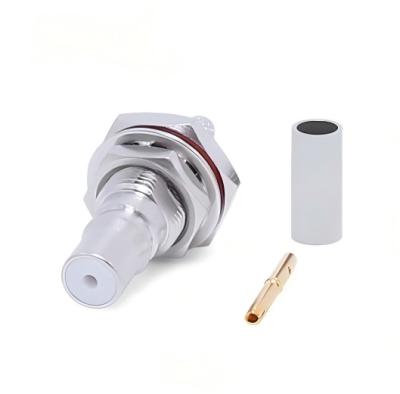 China RF Connector QMA Female Bulkhead Connector For Rg316/Rg174 Cable for sale
