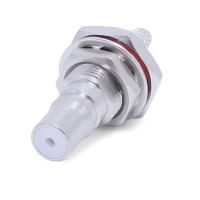 China RF Connector QMA Female Bulkhead Connector For Rg316/Rg174 Cable for sale