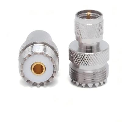 China 50Ω Impedance UHF to Mini-UHF RF Adapter with DC-2.5GHz Frequency Range and Low VSWR ≤1.25 for Stable Signal Transmission for sale