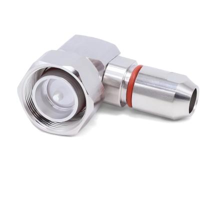 China RF Connector 4.3-10 Male Right Angel Minidin Connector For 1/4 Super-flexible Cables for sale