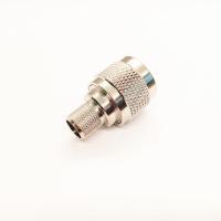 China Nickel Plated Brass N Connector Crimp Type For Rg214 Coaxial Cable for sale