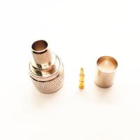 China Nickel Plated Brass N Connector Crimp Type For Rg214 Coaxial Cable for sale