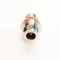 China N Female To Female Bulkhead Adapter Nickel Plated Brass With A Waterproof Sealing Ring for sale