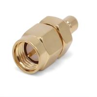 China Gold Plated Brass SMA to SMB RF Adapter with DC-6GHz Frequency Range and Low VSWR ≤1.3 for WiFi GPS Test Equipment for sale