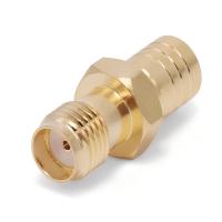 China Gold Plated Brass SMA to SMB Female to Female RF Adapter for DC-4GHz Applications for sale