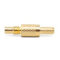 China Gold Plated Brass SSMC Connector with 50Ω Impedance and DC-6GHz Frequency Range for RF Applications for sale