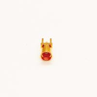 China MMCX-KHD Gold-Plated Brass RF Coaxial Connector Female Jack with Through Hole Mounting for DC to 10GHz Applications for sale