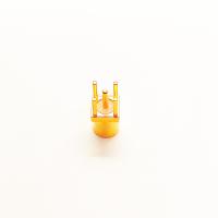 China MMCX-KHD Gold-Plated Brass RF Coaxial Connector Female Jack with Through Hole Mounting for DC to 10GHz Applications for sale
