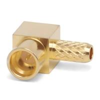 China DC-6GHz SMP Female Right Angle Connector Crimping Type SMP-C-JW-1.5 For Rg316/Rg174 Cable for sale