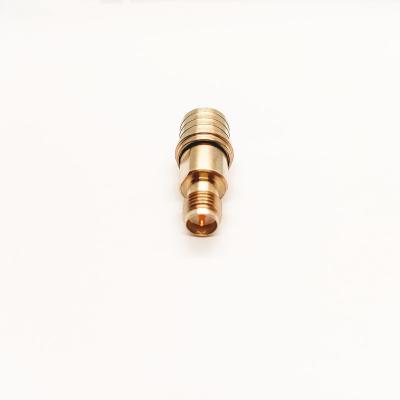 China High Performance QMA Male to RPSMA Female RF Connector Adapter with 50Ω Impedance DC-6GHz Frequency Range and Gold-Plated Brass Construction for sale
