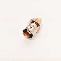 China 50Ω Impedance BNC to SMB Female Coaxial Adapter with DC-4GHz Frequency Range and Nickel-Plated Brass Body for sale