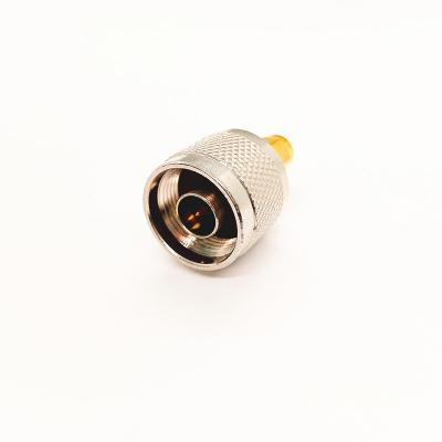 China 50Ω N/SMA-JJ RF Coaxial Adapter N Male To SMA Male Straight Connector for sale