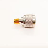China 50Ω N/SMA-JJ RF Coaxial Adapter N Male To SMA Male Straight Connector for sale