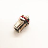 China N-C-KY-3 N Type Female Straight Bulkhead Crimp Jack RF Coaxial Connector 50Ω Gold-plated Brass IP67 Waterproof for sale